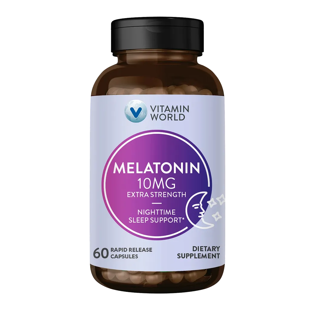 MELATONIN Extra Strength 10mg | Vitamin World | Capsule | 60ct